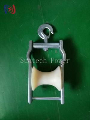 China Aerial Cable 120 X 130mm  Conductor Stringing Blocks Stringing Roller Block For Overhead Line for sale