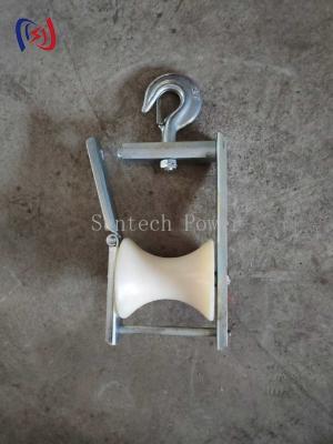 China Aerial Cable 120 X 130mm  Conductor Stringing Blocks Stringing Roller Block For Overhead Line for sale