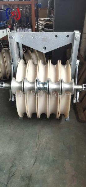 Quality Grounding Roller Stringing Block 3 Sheaves 5 Sheaves Conductor Stringing Blocks for sale