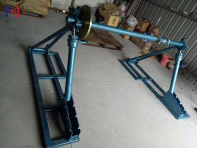 China Detachable 100KN Cable Reel Stand Cable Drum Reel Cable Roller Stand To Release Wire for sale