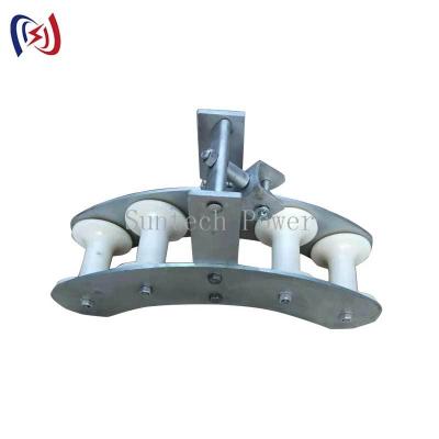 China 10KN Four Sheaves Combined Block: OPGW & Fiber Optic Stringing Quadrant Block for sale