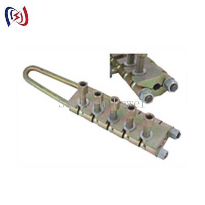 China 30KN Bolt Type Anti-Twist Steel Rope Gripper: Heavy Duty Clamping Block for Pilot Rope for sale
