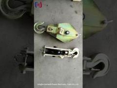 OEM Overhead Line Hoist Sheave Tackle Steel Sheaves Cable Pulley Block  Aluminium Alloy