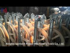 916 Série de cordas de arame elétrico Sheave Stringing Bloco Condutor ACSR720