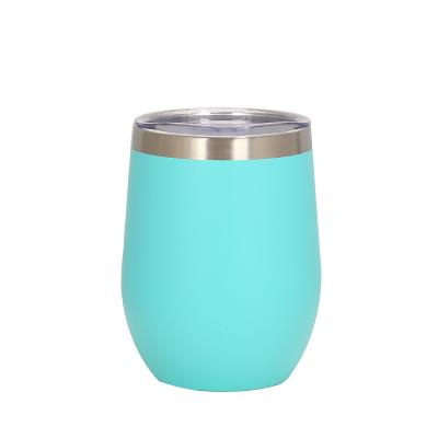 Cina Tazza isolata di viaggio di acciaio inossidabile di forma 12oz dell'uovo con il coperchio per i regali in vendita