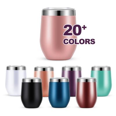 Cina Tazza isolata di viaggio di acciaio inossidabile di forma 12oz dell'uovo con il coperchio per i regali in vendita