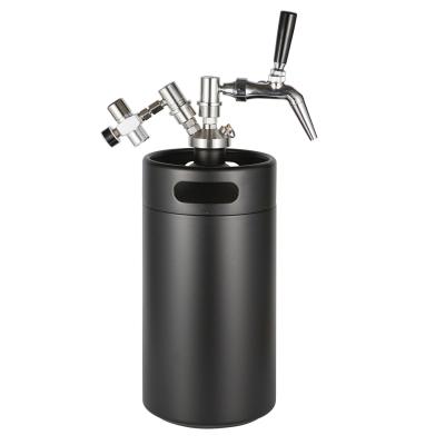 China Fechamento de aço inoxidável Mini Keg de 304 bolas, 5L Mini Draft Beer Keg Dispenser à venda