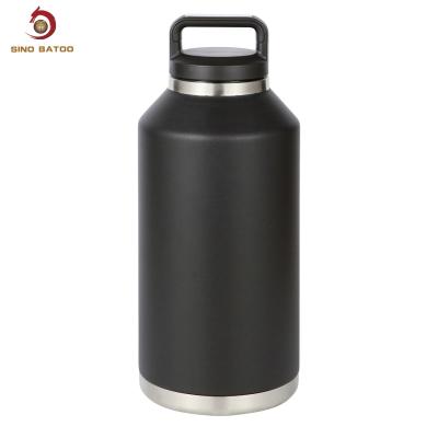 Cina Bottiglia di acqua doppia di acciaio inossidabile di 64 once con il cappuccio dello scoppiettio in vendita