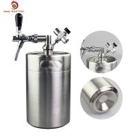 China Stainless Steel 5L Pressurized Beer Keg with Dispenser Tap System for Homebrew for sale