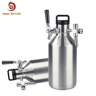 Cina SUS304 ha carbonatato l'erogatore del cilindro della birra 3.8L con il regolatore 30PSI in vendita