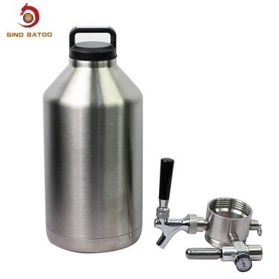 Cina SUS304 ha carbonatato l'erogatore del cilindro della birra 3.8L con il regolatore 30PSI in vendita