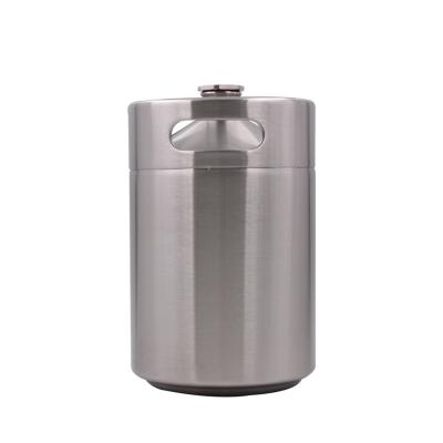 Cina 5L acciaio inossidabile a parete semplice Mini Keg With Metal Lid in vendita
