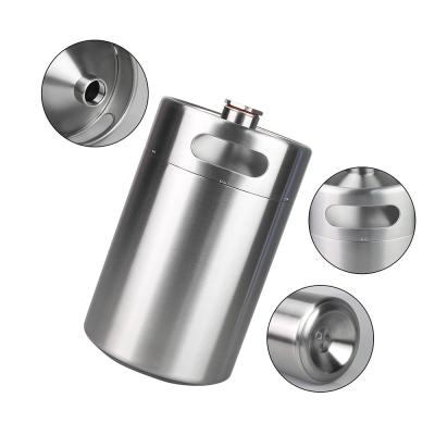 China 4 Liter doppel-wandiger Isolier-Mini Keg, Bier-Fass des Edelstahl-304 zu verkaufen