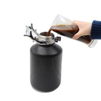 China Personalized 64oz Nitro Cold Brew Coffee Maker with Pressurization Cap and Antler Handle for sale
