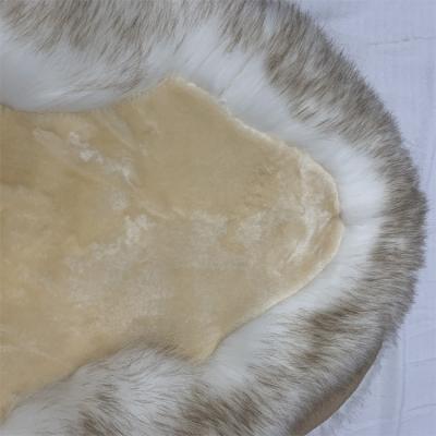 China Bedroom Wasbare Fake Schaapleer Stoel Pad Voor Zit PELT Te koop