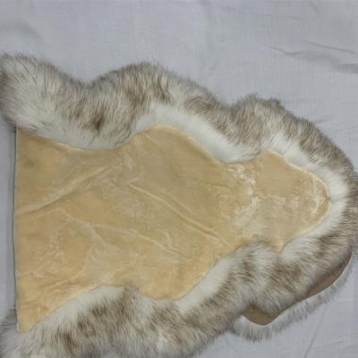 China Bedroom Wasbare Fake Schaapleer Stoel Pad Voor Zit PELT Te koop