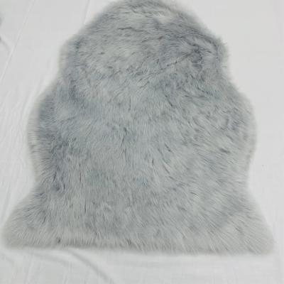 Cina Imitazione Pad di sedile in pelle di pecora grigio Pelliccia sferica pelliccia in vendita