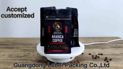 China Flexible Custom Print Food Packing Aluminum Foil Flat Bottom Pouch With Zipper Valve Plastic Coffee Packaging Bag for sale