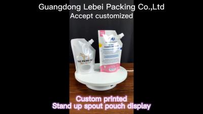 China Liquid Refillable Bag With Spout For Washing Powder Food Packaging Spout Pouch for sale
