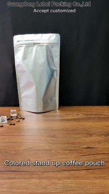 China Factory Price Custom Print Reusable Stand Up Pouch With Ziplock Aluminum Foil Coffee Tea Bag Kraft Paper Bag for sale