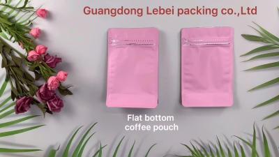 China 1kg 5kg zip heavy flat bottom empty side gusset coffee bean heshan ch paper pack packaging bags valve for sale