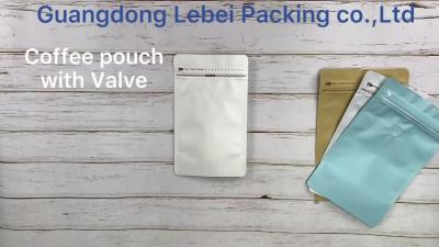 China Wholesale Laminated Aluminum Foil Zipper Lock Stand Up Pouch Coffee Bag for sale