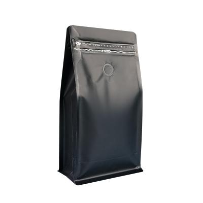 China Flat Bottom Pouch  250g 500g Aluminum Foil  Coffee Pouch With Valve  Bag for sale