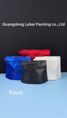China Stand Up Pouch With Valve Zipper Top  Aluminum Foil Shape Pouch Coffee Bean Package Bags for sale
