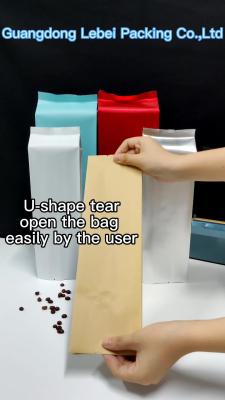 China Hot Sale Heat Seal Aluminium Foil Coffee Beans Packaging Bags With Valve for sale