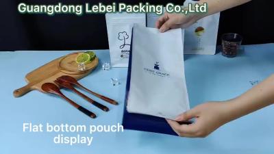 China Customized Aluminum Foil Flat Bottom Pouch Coffee with Valve One Side Zipper Bags for sale