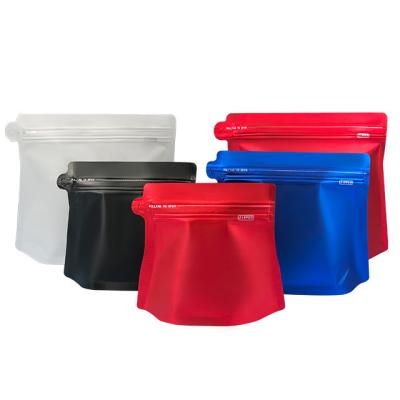 China Colored Optional Custom Print Shape Stand Up Pouches Coffee Beans Pouch Aluminum Foil Reusable Coffee Tea Bags for sale