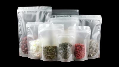 China Wholesale Stand Up Pouch With Zip Lock Plastic Bag For Cookie Food Packaging Bags for sale
