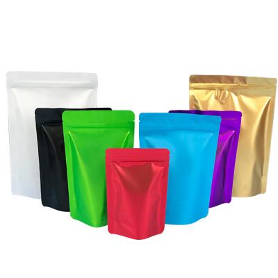 China Wholesale Customized Food Grade Stand Up Pouch With Ziplock Aluminum Foil Matt Coffee Tea Bag For Snack Nuts for sale