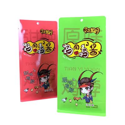 China Flat bottom pouch plastic matte stand up sachet pouches bag for food packaging for sale