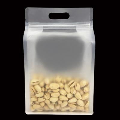 China Wholesale Matt Flat Bottom Pouch With Zipper  For Food Packaging Bag for sale