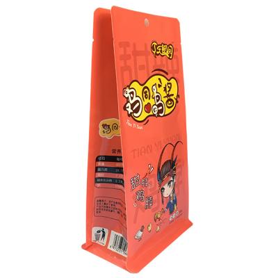China Custom Printing Flat Bottom Pouch Heat Seal Pouch For Food packaging Bag for sale