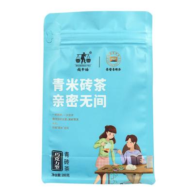 China Hot sale Frosted Zip Lock Bag Recycled Flat Bottom Pouch For Snack Packaging bag for sale