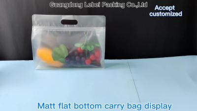 China Custom Plastic Zipper Bag Eight Side Seal Flat Bottom Bag For Dry Food for sale