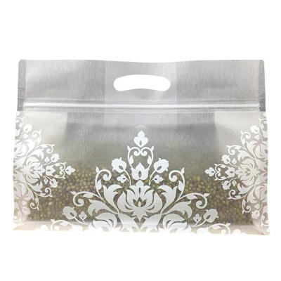 China Customized Print Flat Bottom Pouch Food Grade Plastic Pouches Zip Lock Food Packaging Bag for sale