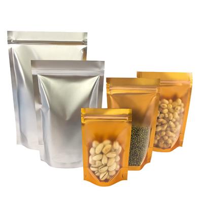 China Chinese food packaging custom laminated aluminum foil zip lock stand up pouch bags for snack for sale