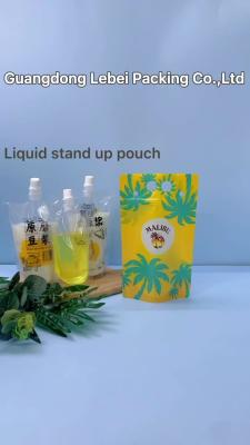 China Customized Reusable Clear Ziplock Liquid Drinking Beverage Bag With Plastic Straw Stand Up Reclosable Zipper Clear Drink Pouches for sale