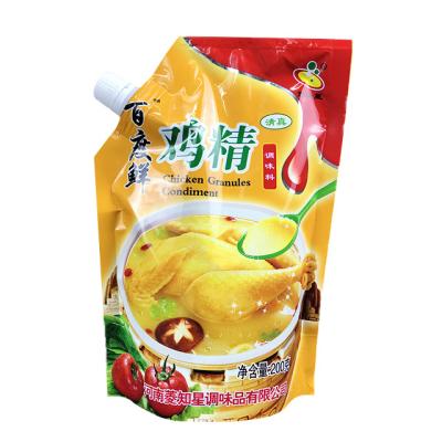China Custom Printed Stand-up Plastic Packaging Bag Spout Pouch For Soup Food Seasoning Doypack Bag for sale