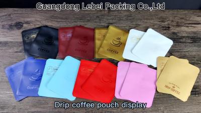 China Customized Wholesale Small Sachet Portable Hanging Drip Coffee Aluminum Foil Coffee Drip Bag for sale