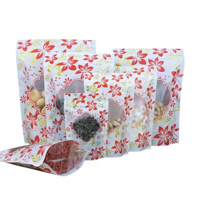 China Recyclable  Plastic Stand Up Pouch With Zipper For Dried Fruit Dried Flower Packaging for sale