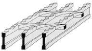 I bar serrated metal grating