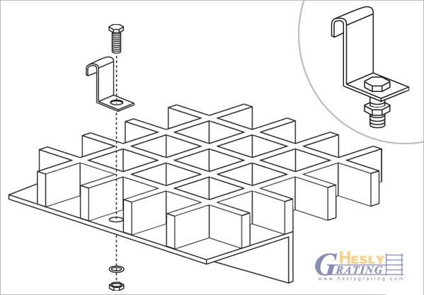 FRP Grating L clips