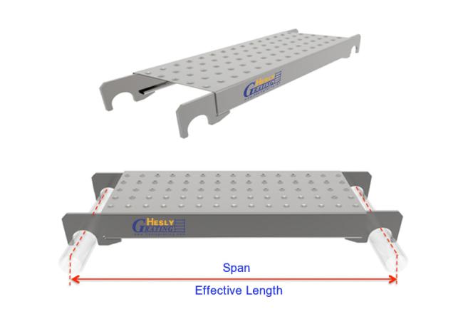 Scaffolding steel plank