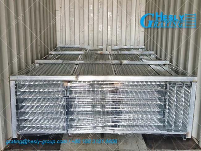 Perforated plank safety grating