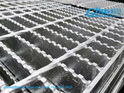 Forge Welded Bar Grating | Serrated Anti-skidding Surface | Hot Dipped Galvanized Coating - HeslyGrating