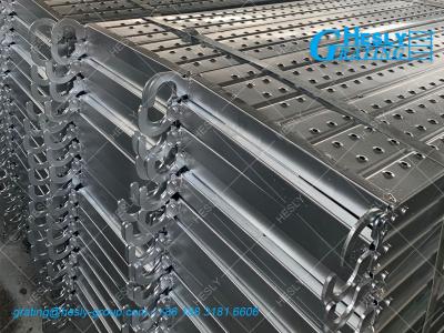 China Scaffolding Steel Planks | 250X3000mm | 1.6mm thickness | 40mm depth | Galvanized | HeslyGrating Factory, China for sale